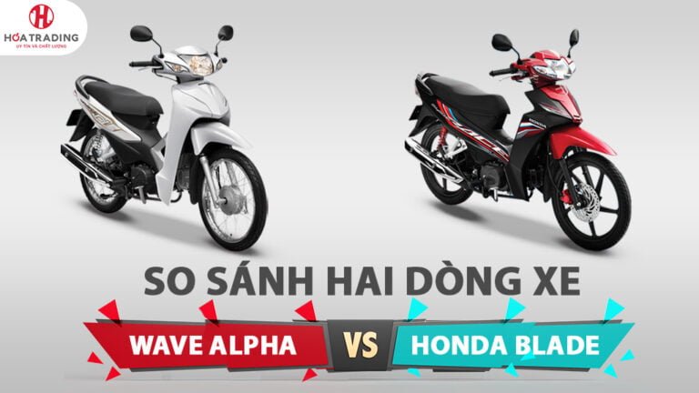 So sánh hai dòng xe Honda Blade và Wave Alpha