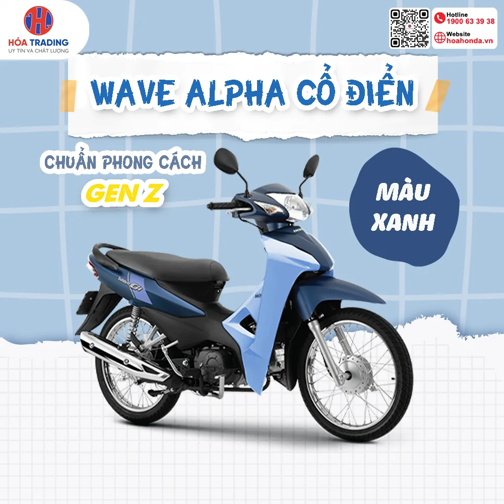 Wave Alpha cổ điển – chuẩn phong cách gen GEN Z | HỆ THỐNG XE MÁY HÓA ...