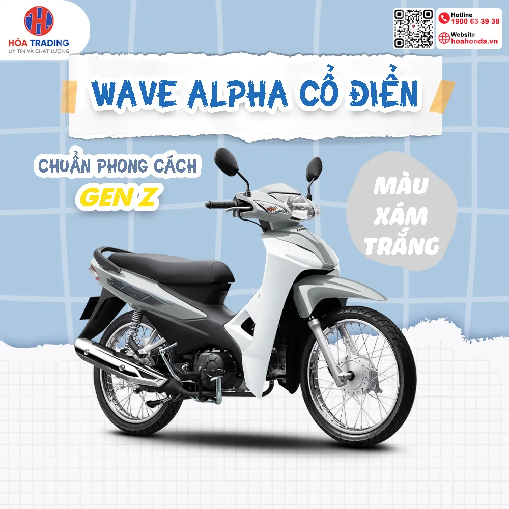 Wave Alpha cổ điển – chuẩn phong cách gen GEN Z | HỆ THỐNG XE MÁY HÓA ...