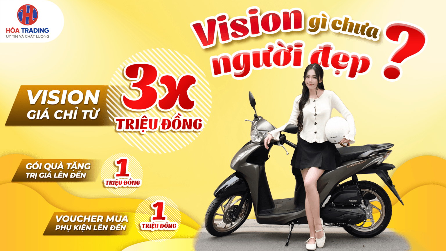 Vision gì chưa người đẹp? | HỆ THỐNG XE MÁY HÓA TRADING CẦN THƠ